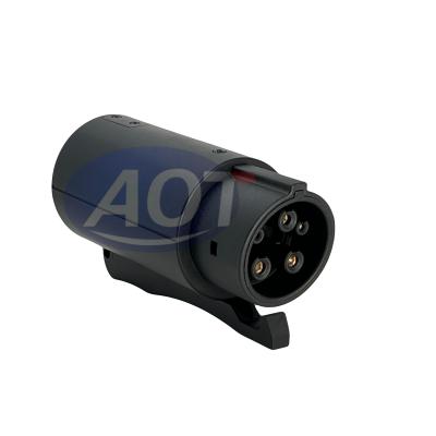 China Portable EV Plug J1772 EV Vehicle Charging Plug Adapter 80Amp Tesla To J1772 Adapter for sale