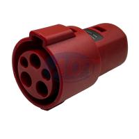China PVC Red 60A Electric Vehicle Charge Adaptor Charger Supercharger Type1 To Tesla EV Car Adapter for sale