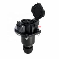 China 240V AC/16A IP44 Electric Vehicle Charging Socket AOTAI SAE J1772 Type 1 5 Contacts Purpose Replace/Repair Dummy Socket for sale