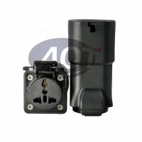 China BLACK AOTAI KIA V2L Adapter 220V Type2 To Universal AC Socket Adapter for sale