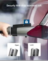 China 20KW Rated Power Black and Silver Tesla to Type 1 J1772 EV Charger Connector Adapter for Engergy Electric Car Charging for sale