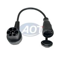 China EV Charger V2L Cable adapter Type 2 Male 16A 1 Phase 1 EU Socket Plug with 50cm Charger Cable Degree of protection IP44 for sale