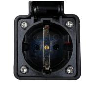 China Replace/Repair Purpose EU Standard AOTAI Type 2 to Schuko EV Charger Adapter with Rubber/Silicon Sealing Gasket for sale