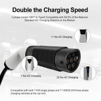 China GBT Double Female Ev Charger Adapter Female Type 2 To GBT Ev Adapter AC250V 32A Type2 Mennekes for sale