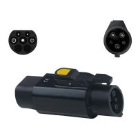 China Highly Electric Vehicle Charger Type 1 Male Adapter To Type 2 Female Ev Adapter Convertor Sae J1772 Type1 To Type2 Adapter for sale