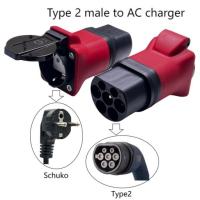 China Upgrade Your Charger with AOTAI EV Adapter Type 2 to Schuko Type2 Male Retrofit/Upgrade for sale