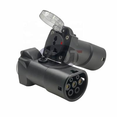 China Replace/Repair Fiber MG ZS MG5 MG4 Marvel V2L Vehicle to Load Cable Adapter Discharge with Current Overload Protector 10-18A for sale