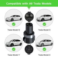 China 80A Rated Current Lectron J1772 to TPC Charging Adapter for Tesla 60 Amp Tesla Charging Convenience for sale
