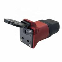 China AOTAI Type2 to UK 3pin Plug Adapter S4L Single Phase Scooter Charger Adapter with High Temperature Resistant PC 220-240V for sale