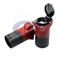 China MG ZS MG4 MG5 Discharge V2L EV Cable Adapter 3.5 Kw Vehicle to Load Type 2 to British Standard Socket BLACK for Peugeot for sale
