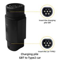 China E-Mingze EV Charger Adapter GBT to Type 2 Charging Pile Adapter to IEC62196 Type2 Adaptor 32A EV Car Charging Adaptor for sale