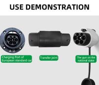 China E-Mingze EV Charger Adapter GBT to Type 2 Charging Pile Adapter to IEC62196 Type2 Adaptor 32A EV Car Charging Adaptor for sale