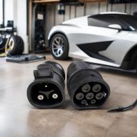 China Waterproof IP55 AC EV Charger Adaptor E-mingze Adapter for Tesla to Type2/Type1 Car Purpose Replace/Repair for sale