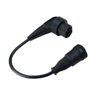 China 16A Type 2 Plug to Schuko Socket EV Adapter 0.5m Length Thermo Plastic Housing CE Certified for sale