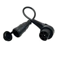 China 16A Type 2 Plug to Schuko Socket EV Adapter 0.5m Length Thermo Plastic Housing CE Certified for sale