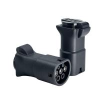 China BLACK High Temperature Resistant PC Adapter Type2 V2L Socket with Schuko EV Charger 16A 230V for sale