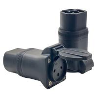 China High Temperature Resistant PC Portable EV Conversion Charging Plug Socket Electric Car Side Discharge Plug Gbt 16A TYPE2 Male to Israel Socket for sale