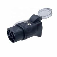 China IP44 High Temperature Resistant PC Discharge V2L Type 2 to Schuko Plug EV Charger Adapter EVSE IEC62196 Plug with Switch for sale