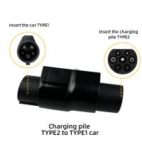 China Type2 to Type1 EV Charging Adaptor with High Flame Retardant PC Fuel Shell Material by E-Mingze for sale