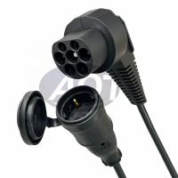 China High Temperature Resistant PC V2L Adapter Type 2 Male 16A 1 Phase 1 EU Socket 0 5M Charger Cable for Hyundai MG Kia BYD for sale