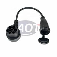 China High Temperature Resistant PC V2L Adapter Type 2 Male 16A 1 Phase 1 EU Socket 0 5M Charger Cable for Hyundai MG Kia BYD for sale