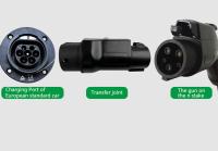 China EVSE Adapter 32A Electric Vehicle Car EV Charger Connector Adaptor Type1 to Type2 Ev Charger Adapter for Replace/Repair for sale