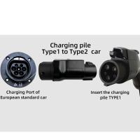 China Portable Type1 Type2 Adapters Output 7KW for Energy Vehicles E-Mingze Electric Vehicle Charging Pile Adapter Current 32A for sale