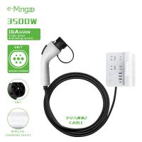 China E-Mingze Factory Direct 16A GBT Portable Electric EV Socket Outdoor Electric Vehicle Discharge Cable Direct Portable EV Charger for sale