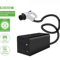 China 5.5KW GBT Electric Vehicle DC Charger Adapter Portable Outdoor Emergency Electric Vehicle Charger for sale