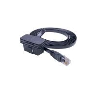 China PA66 GF ABS PC Material RJ45 Diagnostic Cable OBD2 16PIN OBD Male Connector to RJ45 Connector OBDII Adapter Extension Flat Cable for sale