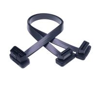 China Universal OBD-II 16pin Male To Dual Female Cord Cable OBD2 Extension Y OBD Splitter Cable For Vehicle Accepts Samples Order for sale