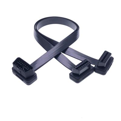 China Universal OBD-II 16pin Male To Dual Female Cord Cable OBD2 Extension Y OBD Splitter Cable For Vehicle Accepts Samples Order for sale