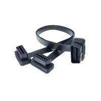 China Universal OBD-II 16pin Male To Dual Female Cord Cable OBD2 Extension Y OBD Splitter Cable For Vehicle Accepts Samples Order for sale