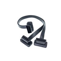 China Universal OBD-II 16pin Male To Dual Female Cord Cable OBD2 Extension Y OBD Splitter Cable For Vehicle Accepts Samples Order for sale