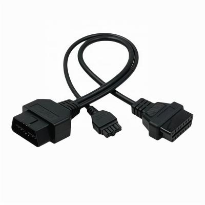 China PVC Cable Material Car Wire Harness 16PIN OBD2 to Molex Connector Male to Female Y Cable for Hidden GPS Installs 1977-1982 Year for sale