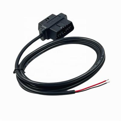 China Convenient AOTAI 12V 24V J1962 OBD ii OBD2 16pin Male/Female Pass Through to Open Ends OBD Pigtail Cable for Code Reader for sale