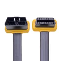 China Offer 16PIN OBD2 Male to Female Extension Cable Flat OBDII J1962 Cable for GPS Tracking Offer Drawing Offer -30°C- 80°C for sale