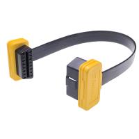 China Offer 16PIN OBD2 Male to Female Extension Cable Flat OBDII J1962 Cable for GPS Tracking Offer Drawing Offer -30°C- 80°C for sale