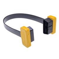 China Offer 16PIN OBD2 Male to Female Extension Cable Flat OBDII J1962 Cable for GPS Tracking Offer Drawing Offer -30°C- 80°C for sale