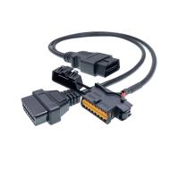 China Offer Drawing Universal OBD II OBD2 Splitter Extension Y Cable Adapter J1962 for GPS Tracking Devices Diagnostic for sale