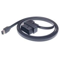 China 1990-1996 OBD2 Extension Cable 12V Right Angle OBD 16PIN OBDII Male to IEEE1394 Female Flat Cable Normal Length 30cm Custom for sale