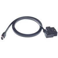 China 1990-1996 OBD2 Extension Cable 12V Right Angle OBD 16PIN OBDII Male to IEEE1394 Female Flat Cable Normal Length 30cm Custom for sale