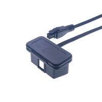 China Code Reader Compatible AOTAI 16PIN OBD2 Cable Extension 24V Low Profile OBDII Male to Molex 2x2PIN Connector Flat Cable for sale