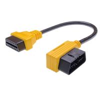 China 26AWG/Customized Cable Size AOTAI Right Angle OBD-II OBD2 J1962 Male to Female Extension Cable for Diagnostic Testing for sale