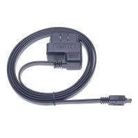 China OBD Diagnostic Tool Customized 50CM Right Angle OBD2 OBDII OBD Male to Samsung 12PIN Ribbon Extension Cable for sale