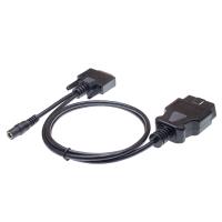 China VOLVO Car Fitment 50cm DB15 to OBD2 OBD II DC Plug Splitter Extension Y J1962 16 Pin Cable Male to Dual Female Cord Adapter for sale