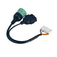 China 2x20PIN Tesla 40P Connector to Green J1939 Compatible for 9PIN Truck Adapter and OBD2 16PIN Connector Cable Material Custom for sale