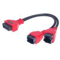 China AOTAI Red OBD2 16 Pin To FCA 12-8 Connector Cable for Autel Chrisler Chrysler Big Temperature Range -30°C- 80°C for sale