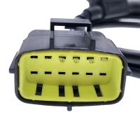 China AOTAI 12PIN TE Housing Equivalent Connector to OBD2 16PIN Right Angle Cable for Automotive Wiring Harness 26awg 2007-2010 for sale