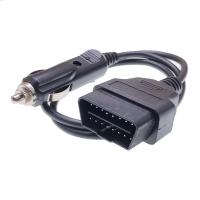 China Vauxhall Europe Car Fitment AOTAI J1962 OBDII 16Pin Male 12V OBD2 to Cigarette Lighter Adapter Extension Cable for sale